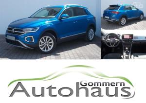 Blue Volkswagen T-Roc 2024 in Kaunas, with an engine capacity of 2.00 L and mileage of 14 thousand km for 33167 €, photo  on AUTOMOTO.COM.LV