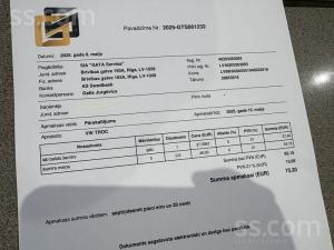Синий Фольксваген Ти-Рок 2020 в Рига, объемом двигателя 2.00 л и пробегом 131 тыс. км за 20000 €, фото 34 на AUTOMOTO.COM.LV