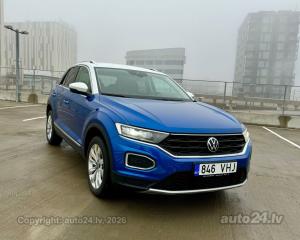 Blue Volkswagen T-Roc 2021 in Tallinn, with an engine capacity of 1.50 L and mileage of 78 thousand km for 20900 €, photo  on AUTOMOTO.COM.LV