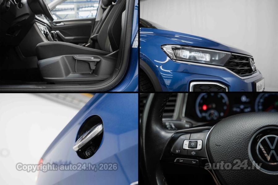 Zils Volkswagen T-Roc 2021 Tallina, ar dzinēja tilpumu 1.50 L un nobraukumu 76 tūkst. km par 21300 €, foto 13 vietnē AUTOMOTO.COM.LV