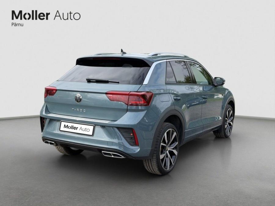 Zils Volkswagen T-Roc 2023 Pērnava, ar dzinēja tilpumu 1.50 L un nobraukumu 27 tūkst. km par 27900 €, foto 3 vietnē AUTOMOTO.COM.LV