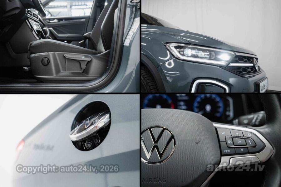 Blue Volkswagen T-Roc 2023 in Tallinn, with an engine capacity of 1.50 L and mileage of 40 thousand km for 26900 €, photo 15 on AUTOMOTO.COM.LV