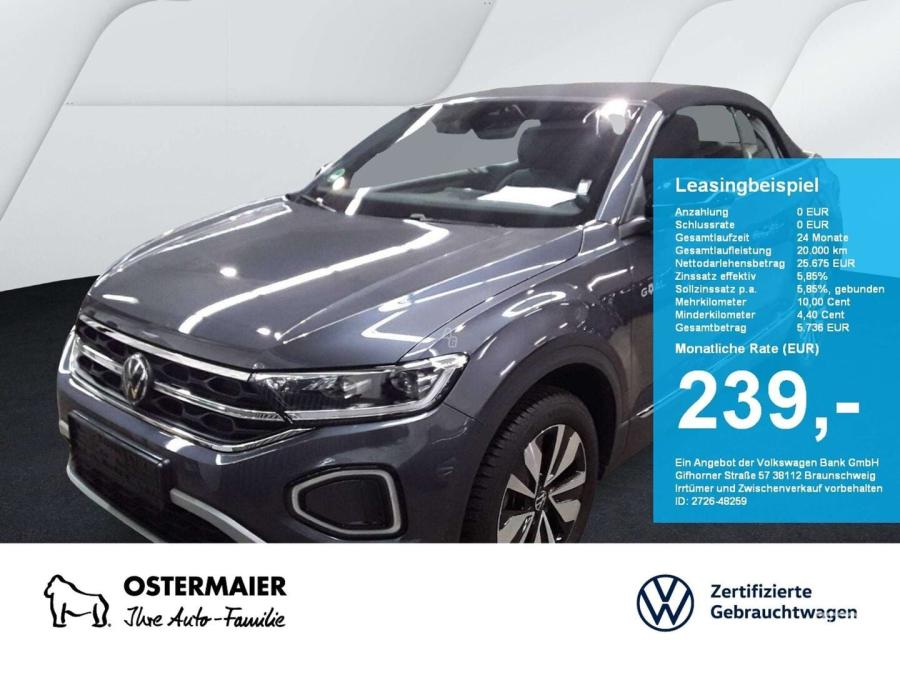 Grey Volkswagen T-Roc 2025 in Kaunas, with an engine capacity of 1.00 L and mileage of 16 thousand km for 28689 €, photo 1 on AUTOMOTO.COM.LV