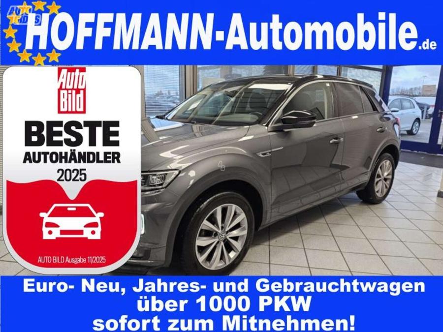 Grey Volkswagen T-Roc 2019 in Kaunas, with an engine capacity of 1.50 L and mileage of 58 thousand km for 23018 €, photo 1 on AUTOMOTO.COM.LV
