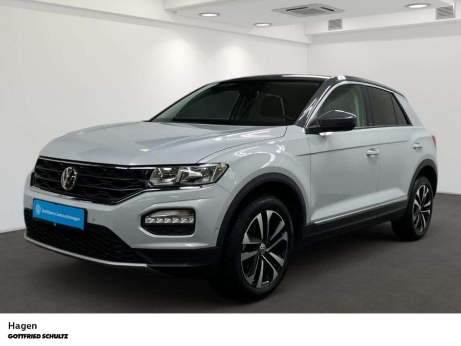 Pelēks Volkswagen T-Roc 2020 Kauņa, ar dzinēja tilpumu 1.50 L un nobraukumu 40 tūkst. km par 22204 €, foto 1 vietnē AUTOMOTO.COM.LV