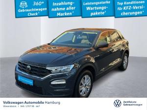 Grey Volkswagen T-Roc 2021 in Kaunas, with an engine capacity of 1.00 L and mileage of 23 thousand km for 22630 €, photo  on AUTOMOTO.COM.LV
