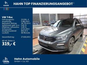 Grey Volkswagen T-Roc 2021 in Kaunas, with an engine capacity of 1.50 L and mileage of 44 thousand km for 26448 €, photo 2 on AUTOMOTO.COM.LV