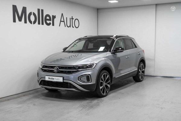 Grey Volkswagen T-Roc 2022 in Vilnius, with an engine capacity of 2.00 L and mileage of 103 thousand km for 23900 €, photo 1 on AUTOMOTO.COM.LV