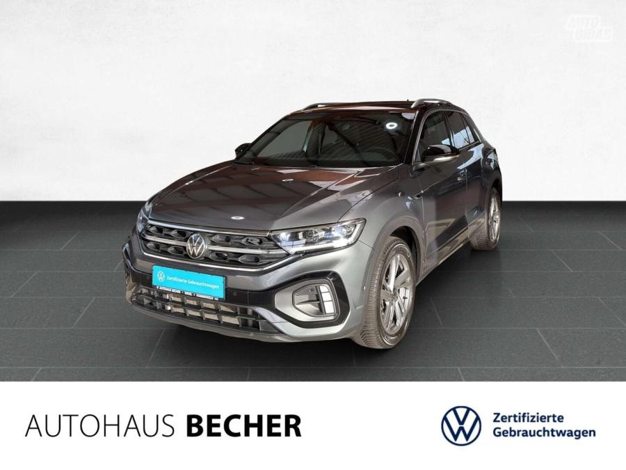 Pelēks Volkswagen T-Roc 2023 Kauņa, ar dzinēja tilpumu 2.00 L un nobraukumu 50 tūkst. km par 32628 €, foto 1 vietnē AUTOMOTO.COM.LV