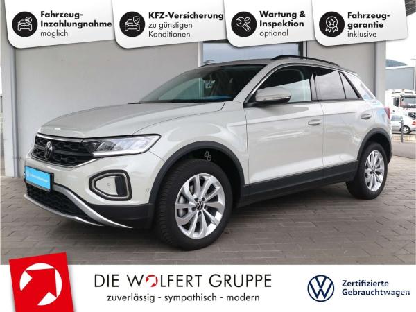 Grey Volkswagen T-Roc 2023 in Kaunas, with an engine capacity of 1.50 L and mileage of 40 thousand km for 25731 €, photo 1 on AUTOMOTO.COM.LV