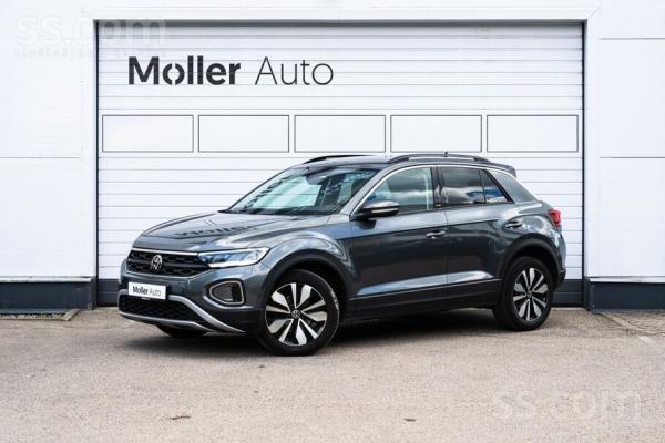 Grey Volkswagen T-Roc 2023 in Riga, with an engine capacity of 1.50 L and mileage of 143 thousand km for 19950 €, photo 1 on AUTOMOTO.COM.LV