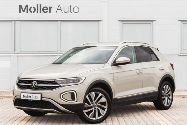 Grey Volkswagen T-Roc 2023 in Ventspils, with an engine capacity of 1.50 L and mileage of 57 thousand km for 27850 €, photo 1 on AUTOMOTO.COM.LV