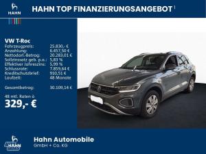 Grey Volkswagen T-Roc 2024 in Kaunas, with an engine capacity of 1.50 L and mileage of 21 thousand km for 28405 €, photo 2 on AUTOMOTO.COM.LV
