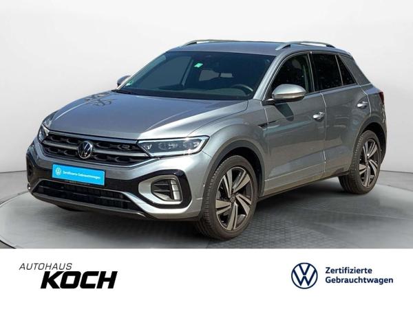 Grey Volkswagen T-Roc 2024 in Kaunas, with an engine capacity of 1.50 L and mileage of 14 thousand km for 32691 €, photo 1 on AUTOMOTO.COM.LV