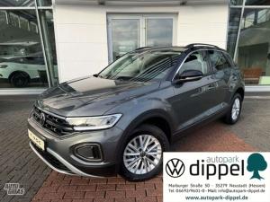 Grey Volkswagen T-Roc 2025 in Kaunas, with an engine capacity of 1.00 L and mileage of 13 thousand km for 28456 €, photo  on AUTOMOTO.COM.LV