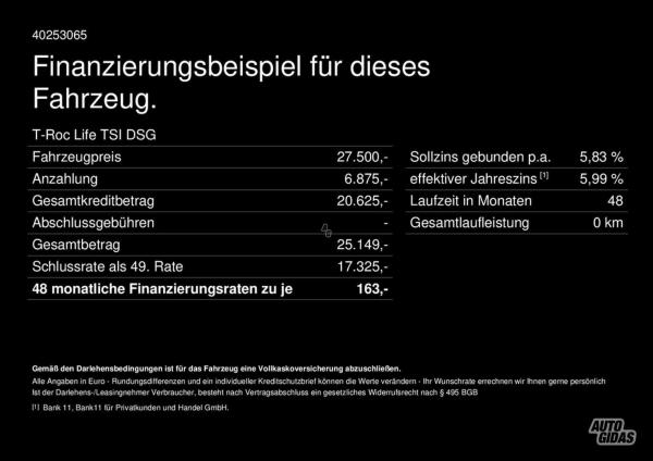 Pelēks Volkswagen T-Roc 2025 Kauņa, ar dzinēja tilpumu 1.50 L un nobraukumu 25 tūkst. km par 30600 €, foto 2 vietnē AUTOMOTO.COM.LV