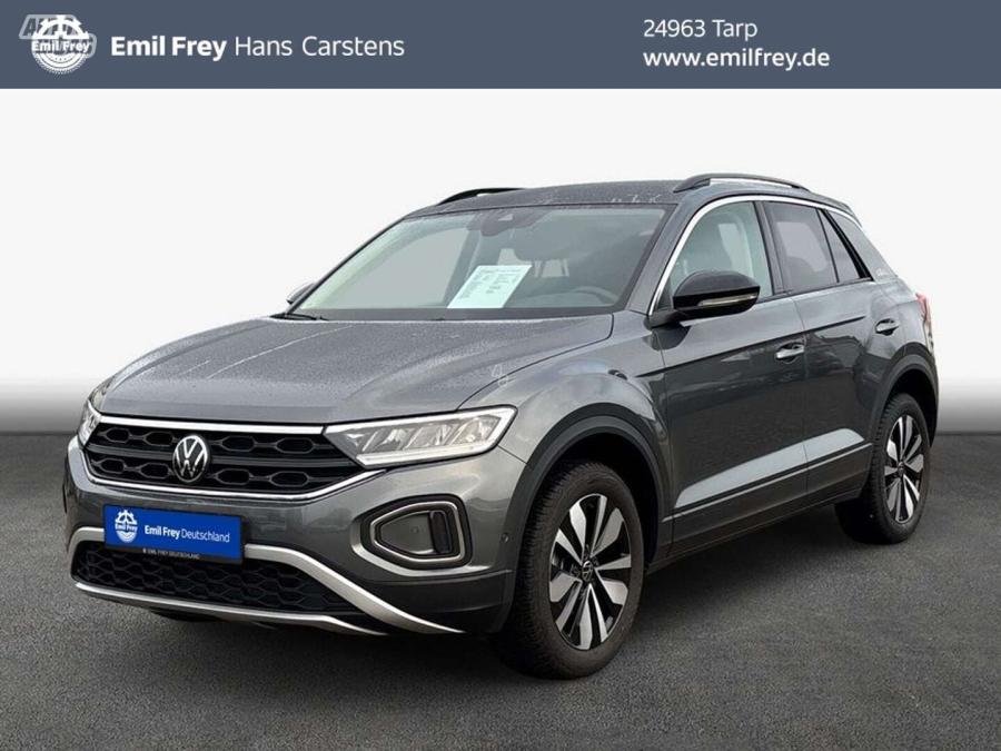 Grey Volkswagen T-Roc 2025 in Kaunas, with an engine capacity of 1.00 L and mileage of 19 thousand km for 26913 €, photo 1 on AUTOMOTO.COM.LV