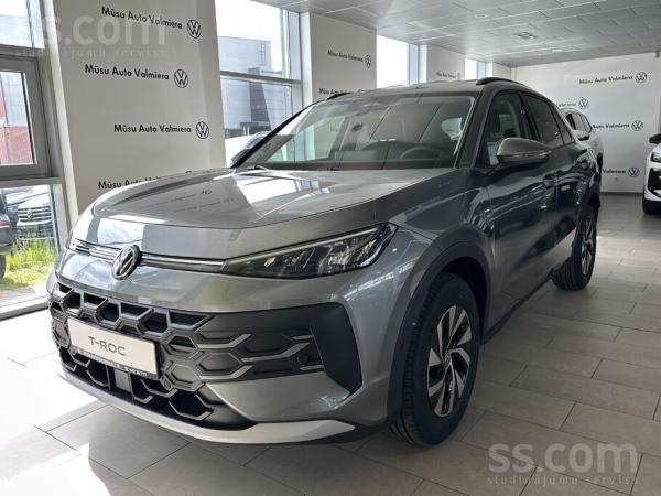 Pelēks Volkswagen T-Roc 2026 Valmiera, ar dzinēja tilpumu 1.50 L un nobraukumu 10 tūkst. km par 28800 €, foto 1 vietnē AUTOMOTO.COM.LV