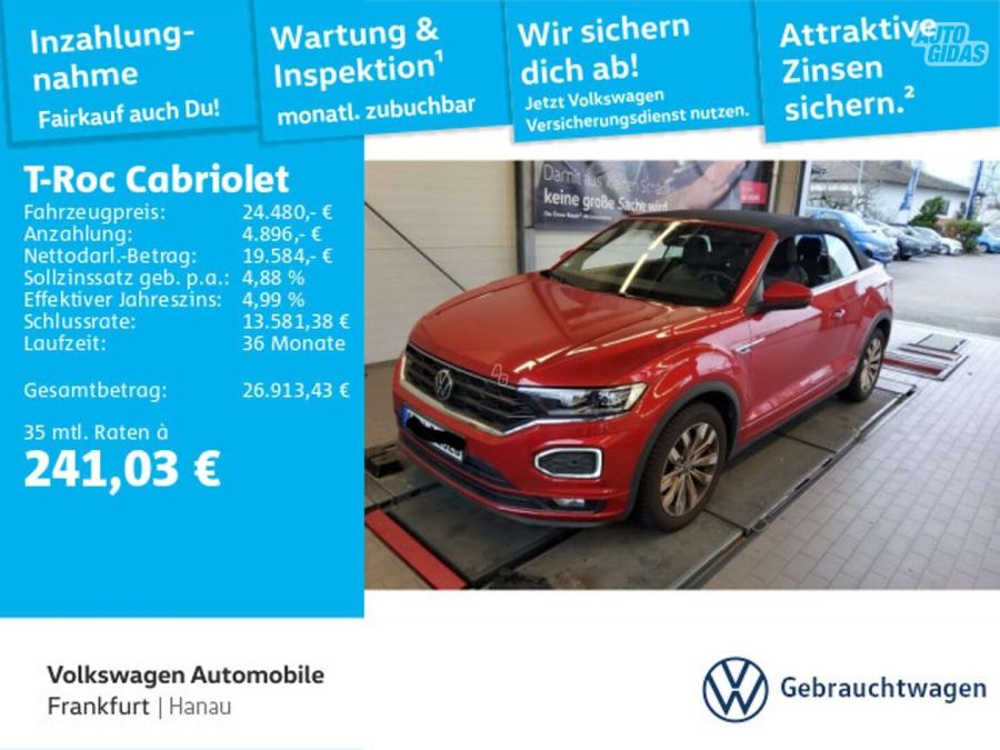 Red Volkswagen T-Roc 2021 in Kaunas, with an engine capacity of 1.50 L and mileage of 39 thousand km for 27014 €, photo 1 on AUTOMOTO.COM.LV