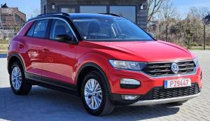 Red Volkswagen T-Roc 2018 in Taurage, with an engine capacity of 1.00 L and mileage of 255 thousand km for 8600 €, photo  on AUTOMOTO.COM.LV