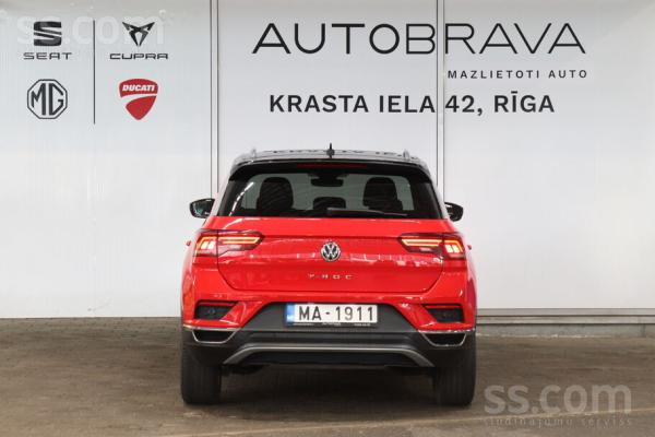 Sarkans Volkswagen T-Roc 2018 Rīga, ar dzinēja tilpumu 1.50 L un nobraukumu 104 tūkst. km par 17990 €, foto 7 vietnē AUTOMOTO.COM.LV