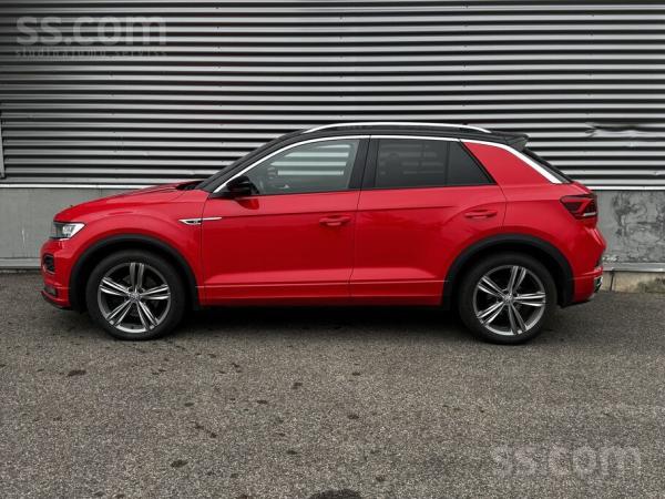 Red Volkswagen T-Roc 2018 in Riga, with an engine capacity of 1.50 L and mileage of 170 thousand km for 16900 €, photo 2 on AUTOMOTO.COM.LV