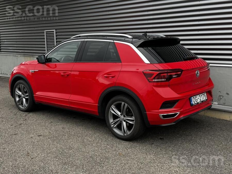 Sarkans Volkswagen T-Roc 2018 Rīga, ar dzinēja tilpumu 1.50 L un nobraukumu 170 tūkst. km par 16900 €, foto 4 vietnē AUTOMOTO.COM.LV