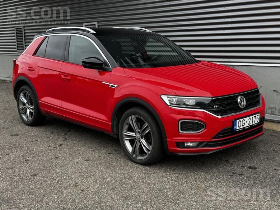 Sarkans Volkswagen T-Roc 2018 Rīga, ar dzinēja tilpumu 1.50 L un nobraukumu 170 tūkst. km par 16900 €, foto 8 vietnē AUTOMOTO.COM.LV