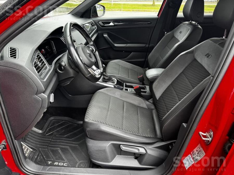 Sarkans Volkswagen T-Roc 2018 Rīga, ar dzinēja tilpumu 1.50 L un nobraukumu 170 tūkst. km par 16900 €, foto 10 vietnē AUTOMOTO.COM.LV
