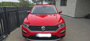 Red Volkswagen T-Roc 2019 in Vilnius, with an engine capacity of 1.50 L and mileage of 96 thousand km for 15500 €, photo  on AUTOMOTO.COM.LV