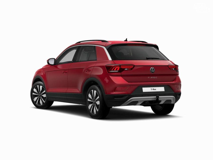 Red Volkswagen T-Roc 2024 in Kaunas, with an engine capacity of 1.50 L and mileage of 42 thousand km for 30578 €, photo 3 on AUTOMOTO.COM.LV