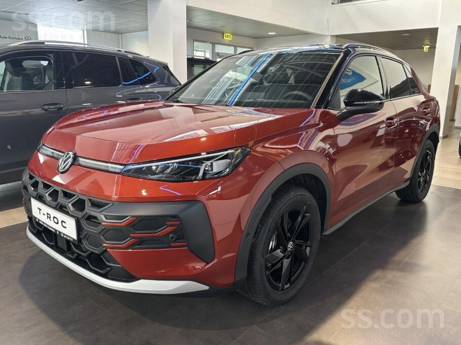 Sarkans Volkswagen T-Roc 2026 Valmiera, ar dzinēja tilpumu 1.50 L un nobraukumu 10 tūkst. km par 36580 €, foto 1 vietnē AUTOMOTO.COM.LV