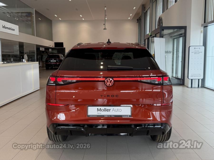 Volkswagen T-Roc 2026 in Parnu, with an engine capacity of 1.50 L and mileage of 1 thousand km for 41243 €, photo 6 on AUTOMOTO.COM.LV