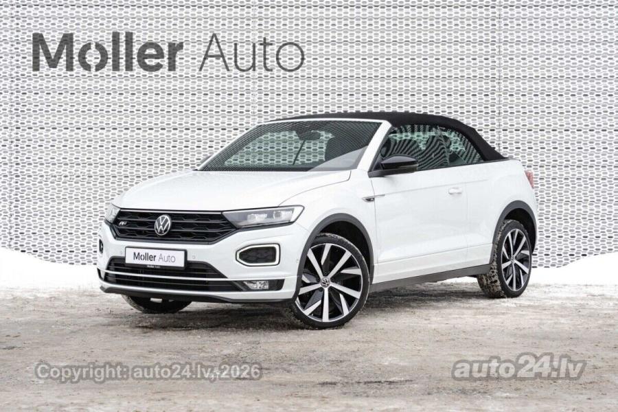 White Volkswagen T-Roc 2021 in Riga, with an engine capacity of 1.50 L and mileage of 57 thousand km for 23468 €, photo 1 on AUTOMOTO.COM.LV
