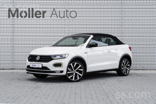 White Volkswagen T-Roc 2021 in Riga, with an engine capacity of 1.50 L and mileage of 57 thousand km for 19950 €, photo 1 on AUTOMOTO.COM.LV