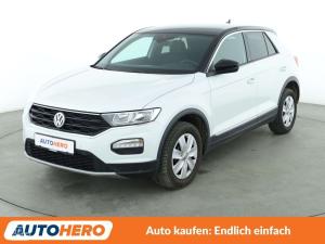 White Volkswagen T-Roc 2019 in Kaunas, with an engine capacity of 1.50 L and mileage of 47 thousand km for 23420 €, photo  on AUTOMOTO.COM.LV