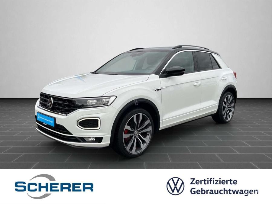 White Volkswagen T-Roc 2020 in Kaunas, with an engine capacity of 2.00 L and mileage of 43 thousand km for 26314 €, photo 1 on AUTOMOTO.COM.LV