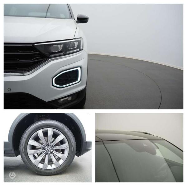 White Volkswagen T-Roc 2020 in Vilnius, with an engine capacity of 1.50 L and mileage of 129 thousand km for 18500 €, photo 7 on AUTOMOTO.COM.LV