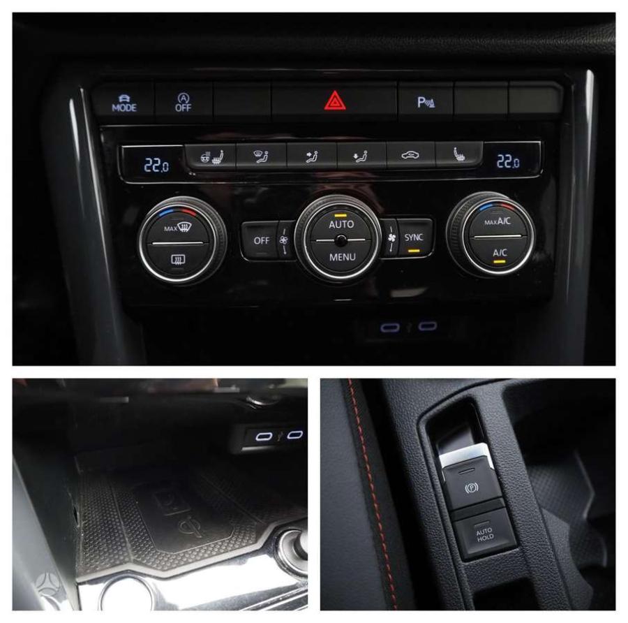 White Volkswagen T-Roc 2020 in Vilnius, with an engine capacity of 1.50 L and mileage of 129 thousand km for 18500 €, photo 15 on AUTOMOTO.COM.LV