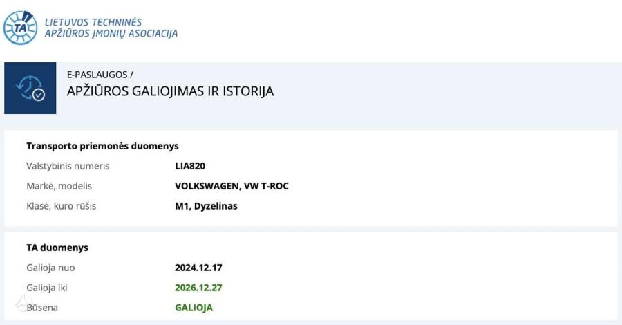 Белый Фольксваген Ти-Рок 2020 в Вильнюс, объемом двигателя 1.97 л и пробегом 81 тыс. км за 17900 €, фото 23 на AUTOMOTO.COM.LV