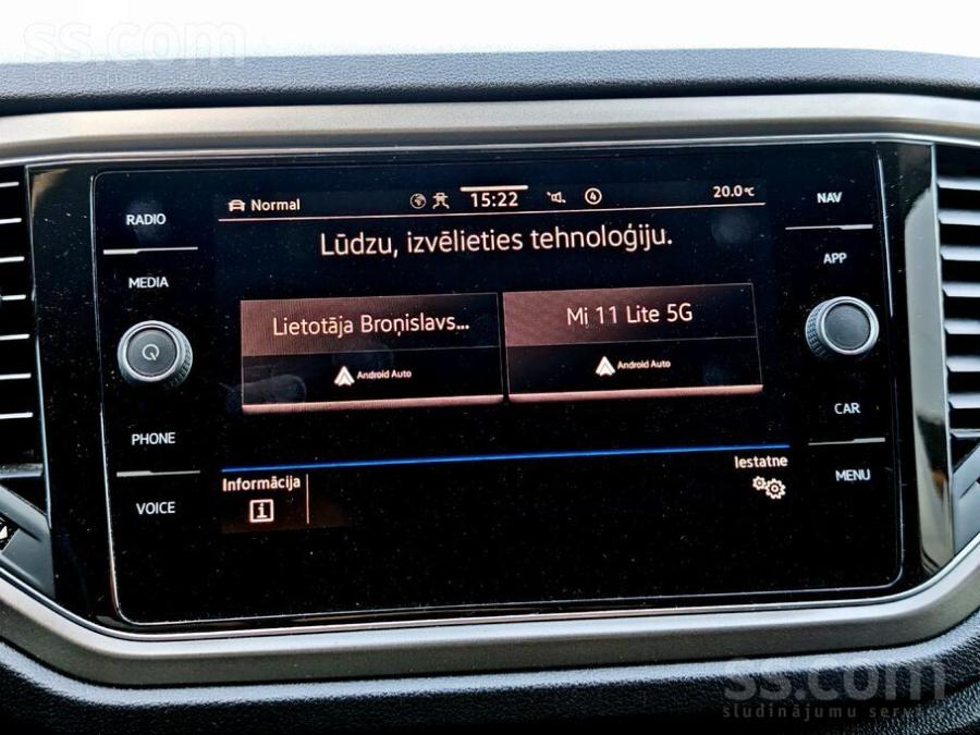 White Volkswagen T-Roc 2021 in Liepaja, with an engine capacity of 1.50 L and mileage of 73 thousand km for 19900 €, photo 14 on AUTOMOTO.COM.LV