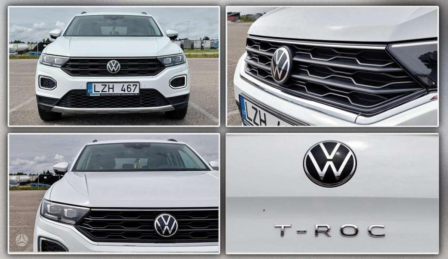 White Volkswagen T-Roc 2021 in Vilnius, with an engine capacity of 1.50 L and mileage of 170 thousand km for 17800 €, photo 39 on AUTOMOTO.COM.LV