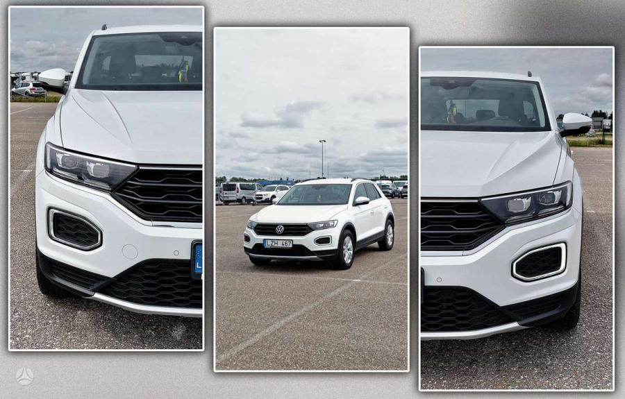 White Volkswagen T-Roc 2021 in Vilnius, with an engine capacity of 1.50 L and mileage of 170 thousand km for 17800 €, photo 40 on AUTOMOTO.COM.LV