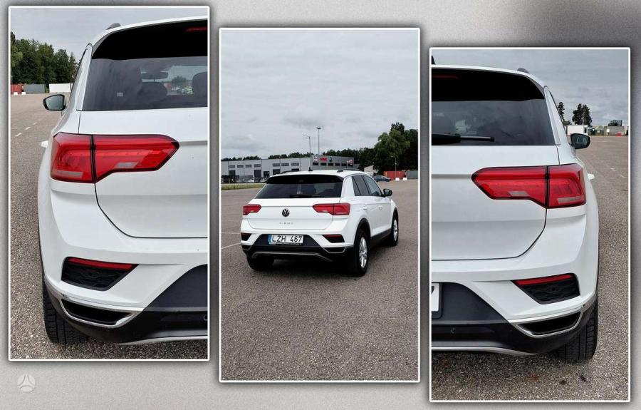 White Volkswagen T-Roc 2021 in Vilnius, with an engine capacity of 1.50 L and mileage of 170 thousand km for 17800 €, photo 41 on AUTOMOTO.COM.LV
