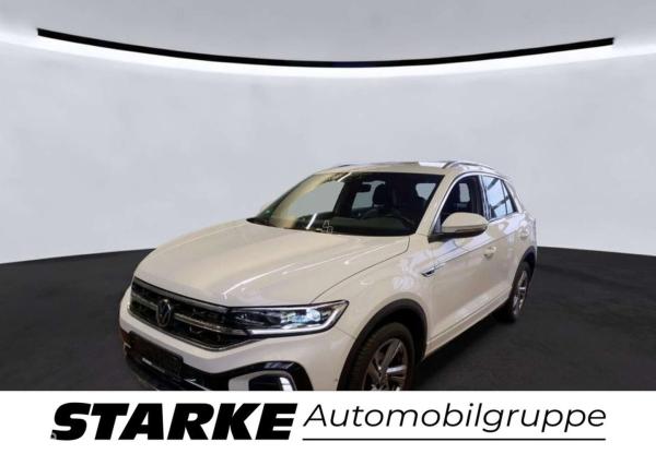 White Volkswagen T-Roc 2023 in Kaunas, with an engine capacity of 1.00 L and mileage of 28 thousand km for 26448 €, photo 1 on AUTOMOTO.COM.LV