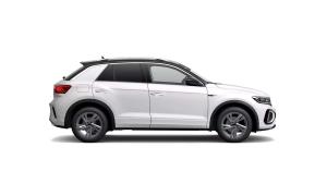 White Volkswagen T-Roc 2023 in Kaunas, with an engine capacity of 1.00 L and mileage of 58 thousand km for 24687 €, photo 2 on AUTOMOTO.COM.LV