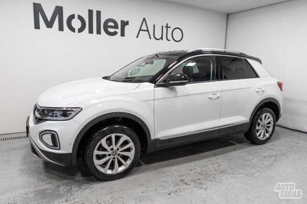 White Volkswagen T-Roc 2023 in Vilnius, with an engine capacity of 1.50 L and mileage of 61 thousand km for 25900 €, photo 2 on AUTOMOTO.COM.LV