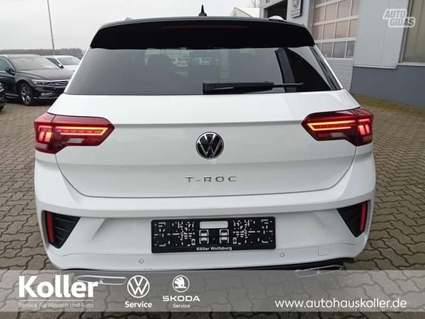 White Volkswagen T-Roc 2025 in Kaunas, with an engine capacity of 1.50 L and mileage of 11 thousand km for 32769 €, photo 5 on AUTOMOTO.COM.LV