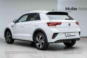 White Volkswagen T-Roc 2023 in Tallinn, with an engine capacity of 1.50 L and mileage of 23 thousand km for 29600 €, photo 6 on AUTOMOTO.COM.LV