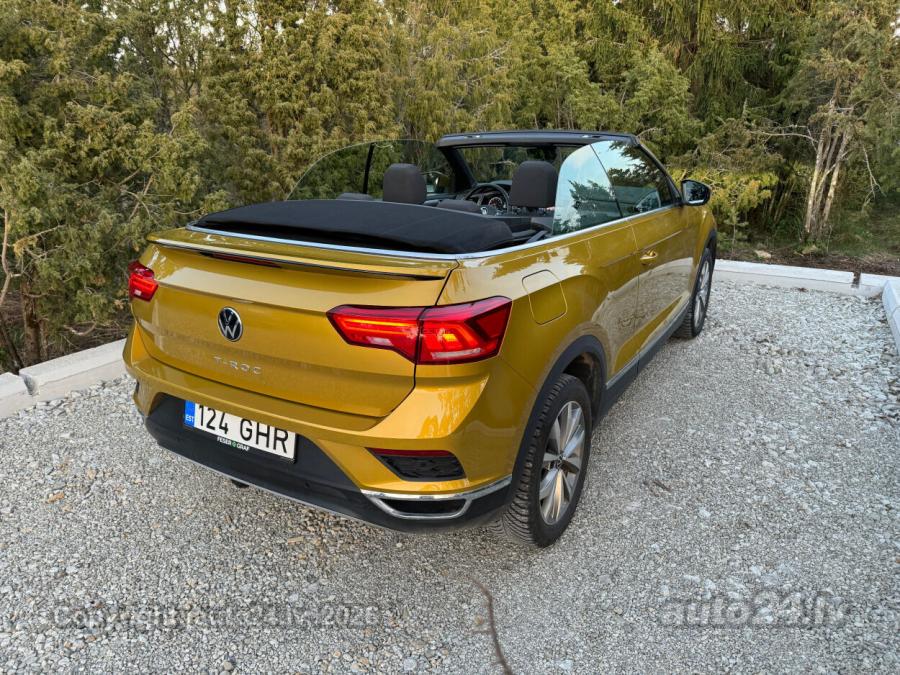Yellow Volkswagen T-Roc 2021 in Tallinn, with an engine capacity of 1.50 L and mileage of 56 thousand km for 22000 €, photo 11 on AUTOMOTO.COM.LV